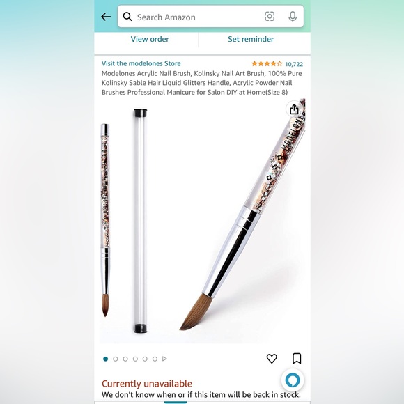 Modelones | Other | Modelones Kolinsky Acrylic Brush 8 | Poshmark
